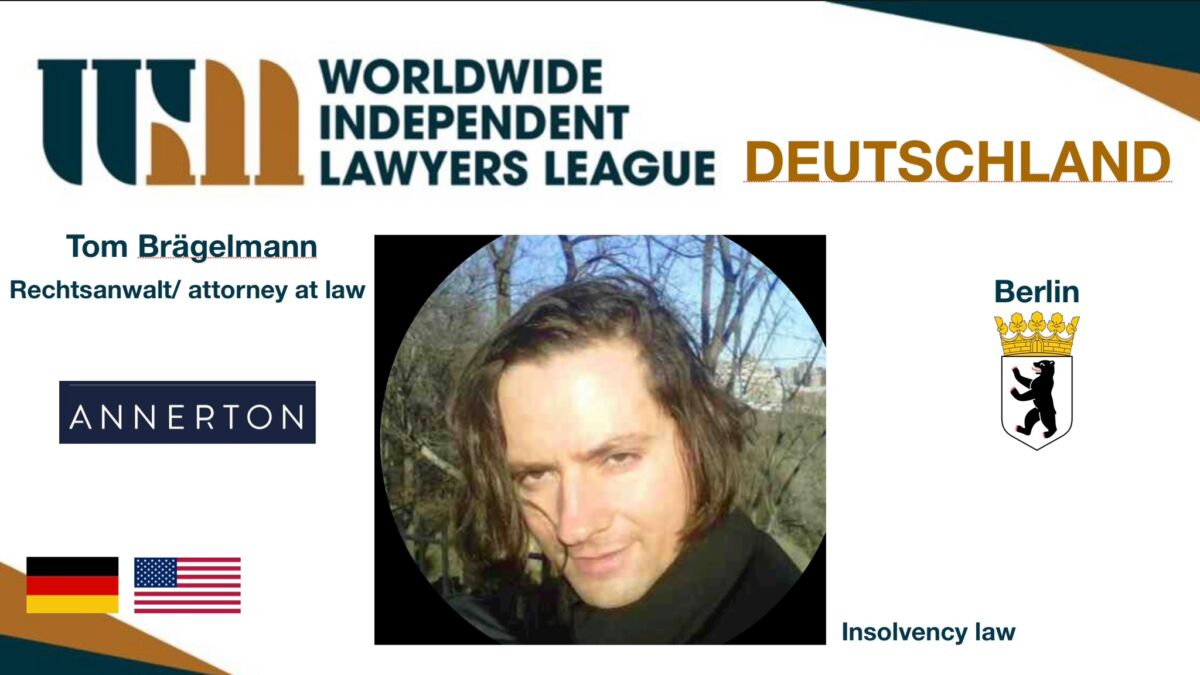 WELCOME ON BOARD ATTORNEY TOM BRÄGELMANN - Willeague