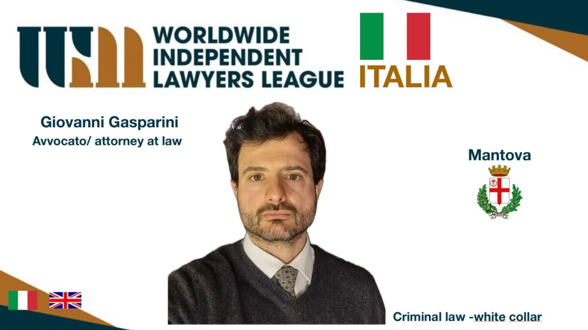 WELCOME ABOARD ATTORNEY GIOVANNI GASPARINI - Willeague