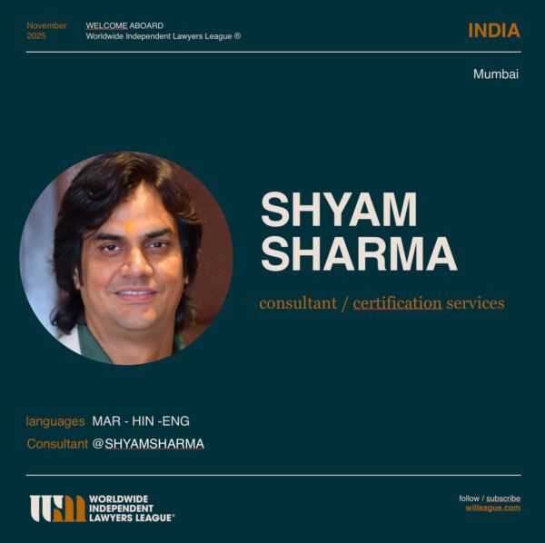WELCOME ABOARD MR. SHYAM SHARMA - Willeague