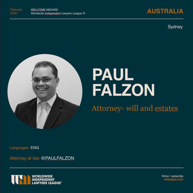 WELCOME ABOARD ATTORNEY PAUL FALZON - Willeague